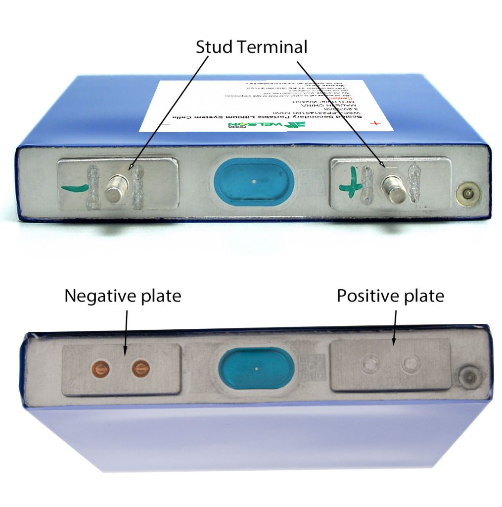 50Ah 3.2V Prismatic WSP-LFP23140160-50Ah LiFePO4 Cells Laser Welded ...