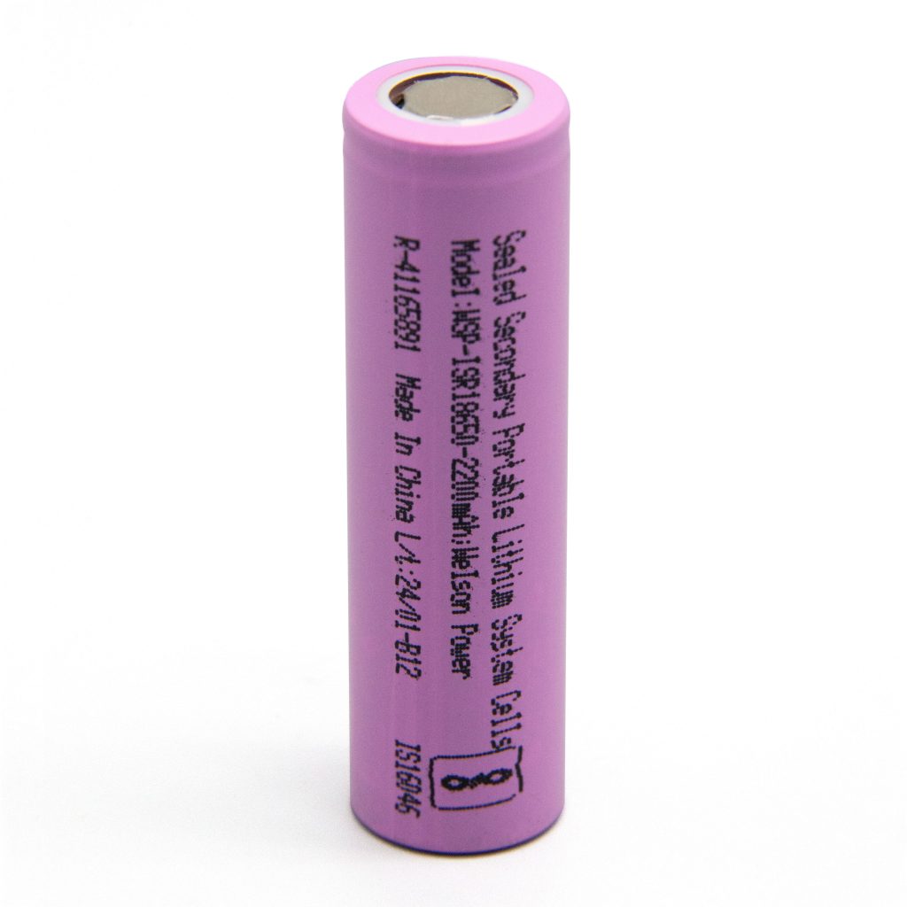 18650 2200mAh 3.7V Cylinder NMC WSP-ISR18650-2200mAh Lithium ion ...